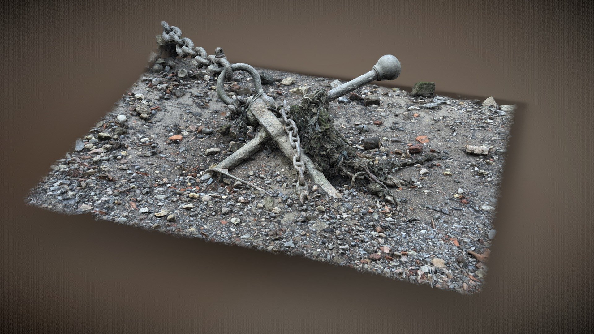 Chain & Anchor, River Thames Foreshore - Download Free 3D model by ...