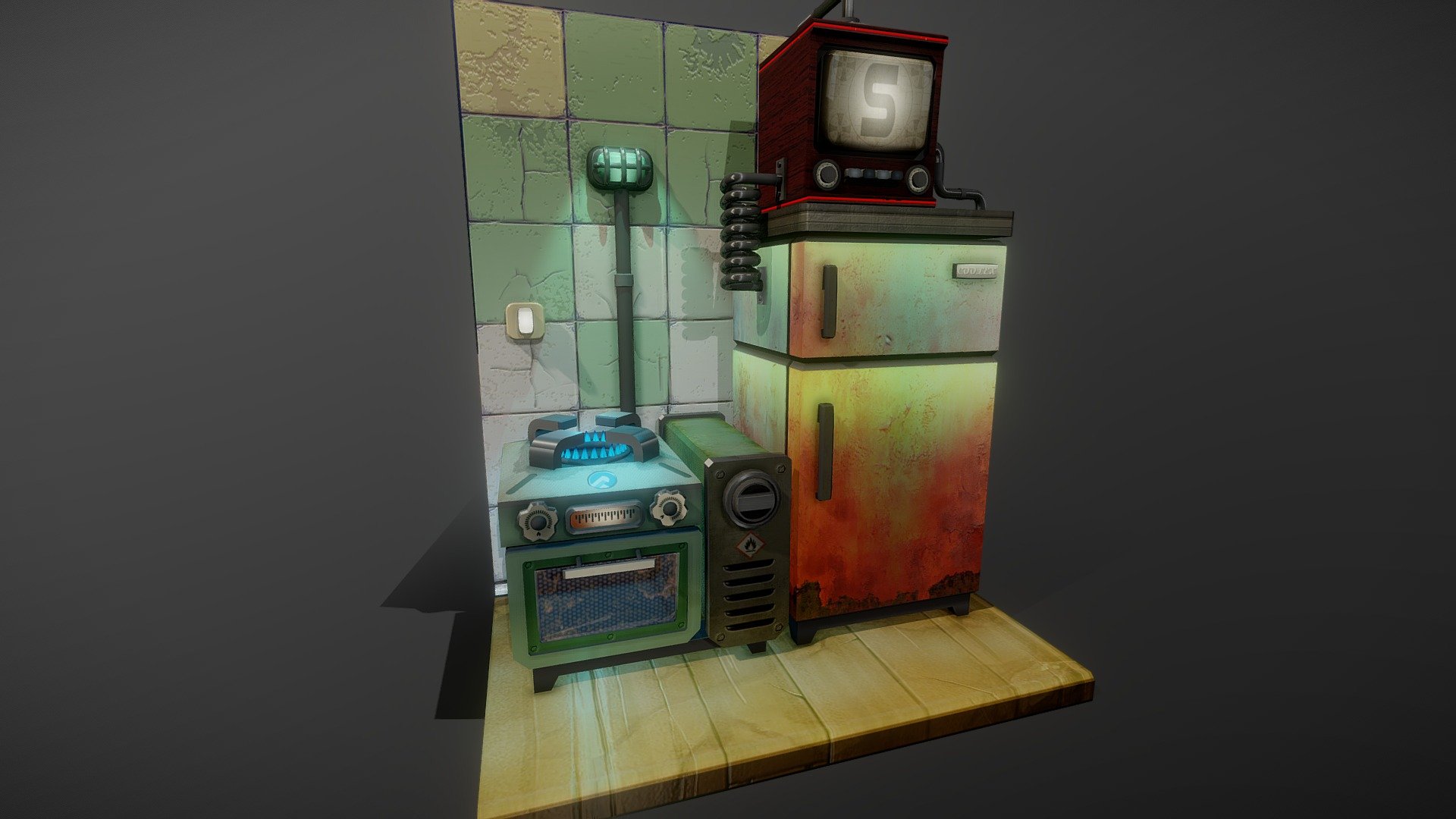 Eastward Fan Art - Save Station - Download Free 3D model by ...