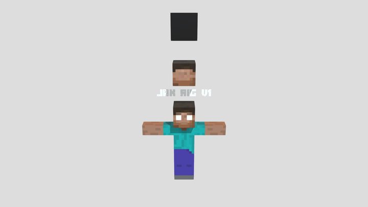 Minecraft-rig 3D models - Sketchfab