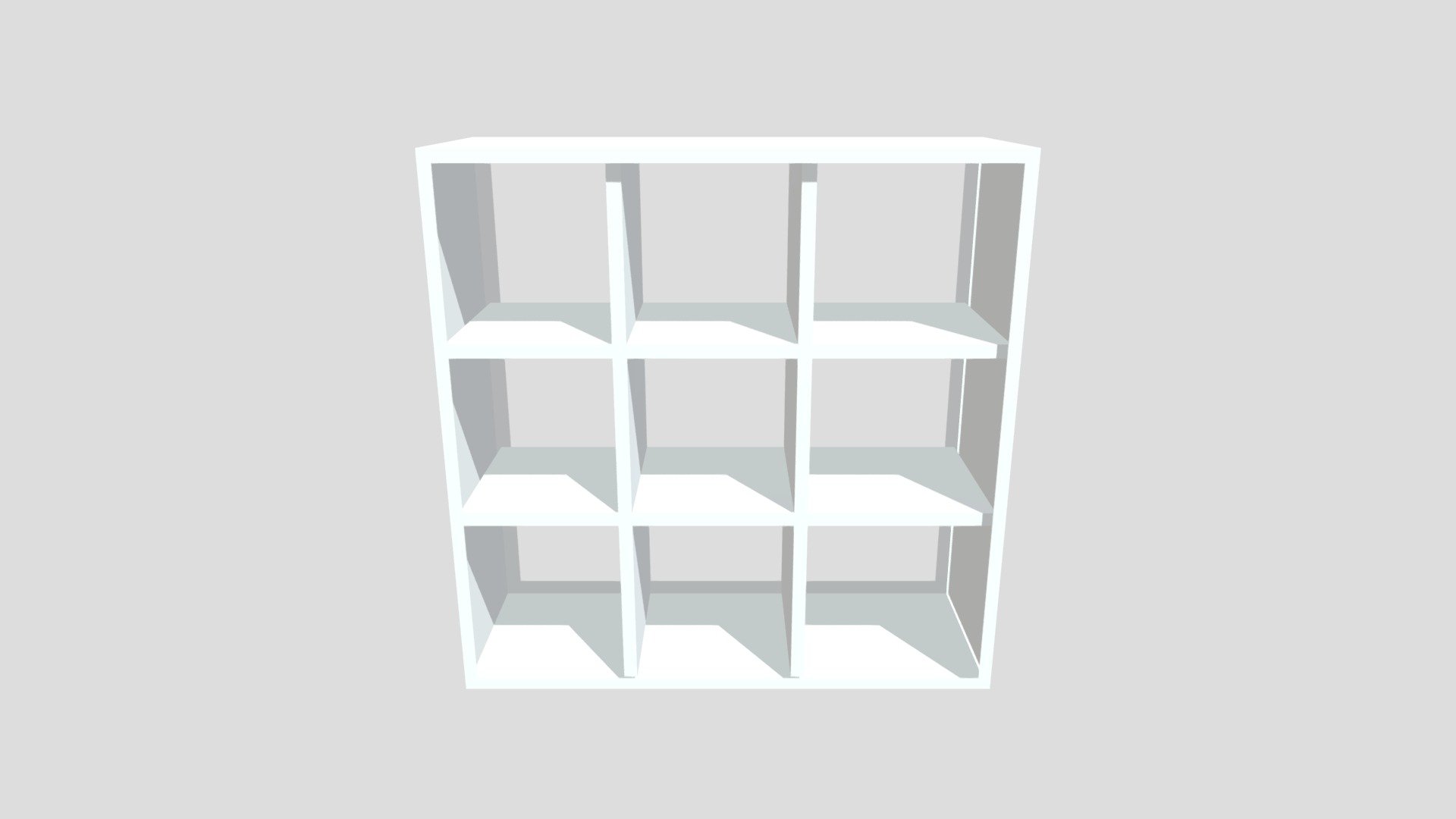 BookShelf 9 cube - 3D model by rebeccacarson844 [daad79a] - Sketchfab