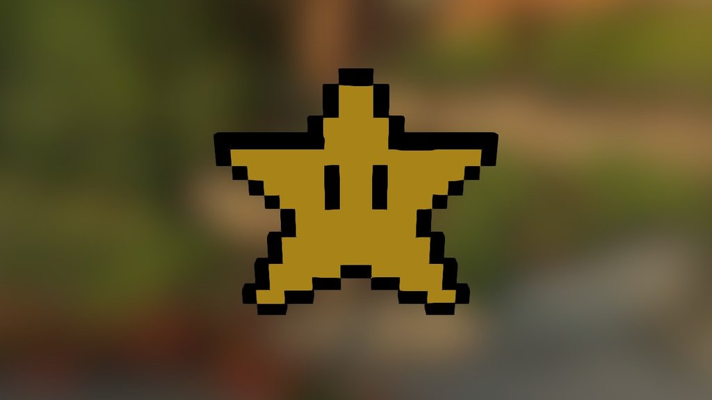 SuperMario Star - 3D model by olambdao [daaef43] - Sketchfab