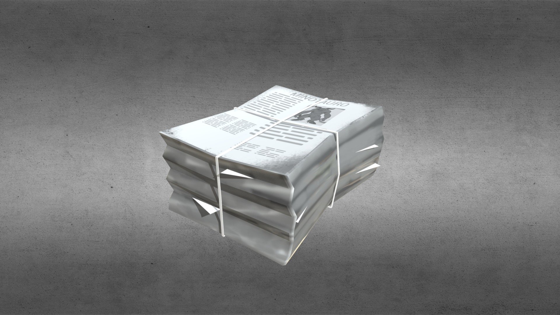 Newspaper Stack - 3D model by Eduardo Joceli (@eduardojoceli) [dab0754 ...