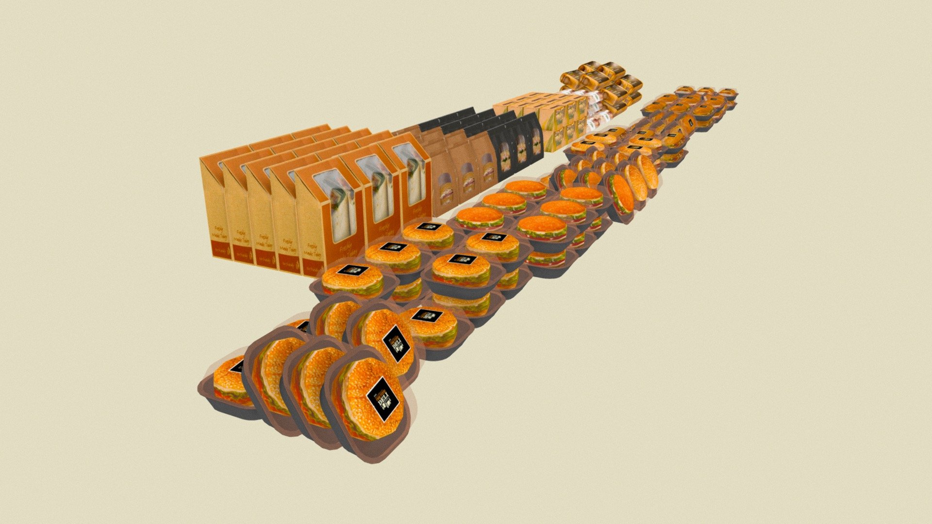 Burger pack - Download Free 3D model by Bagel (@Green_Katydid) [dab2aca ...