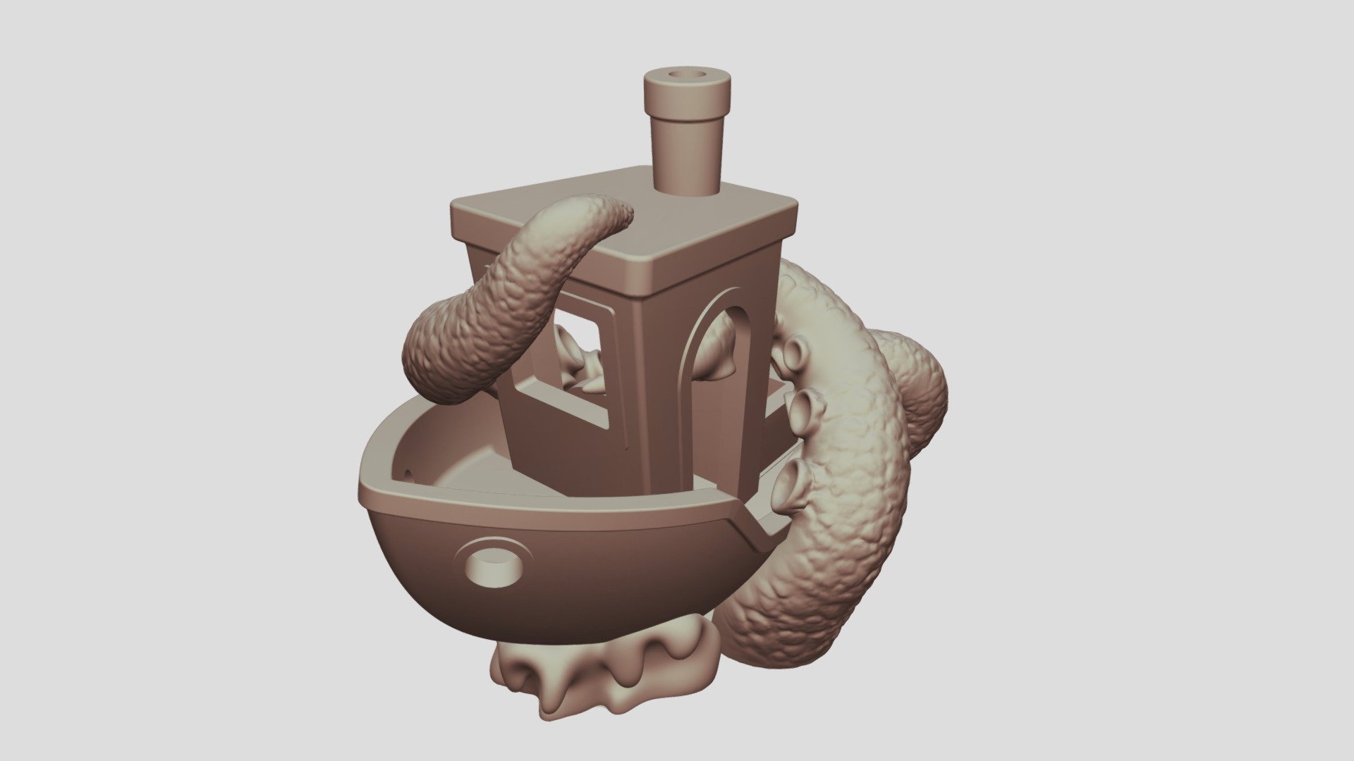 Benchy with octopus - Download Free 3D model by SUNLU3D [dab3357 ...