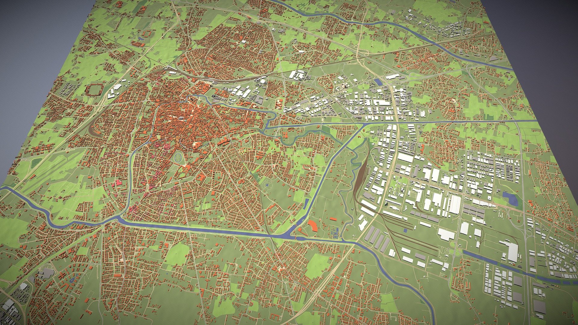 Padua Italy - city and urban - Buy Royalty Free 3D model by Jinda ...