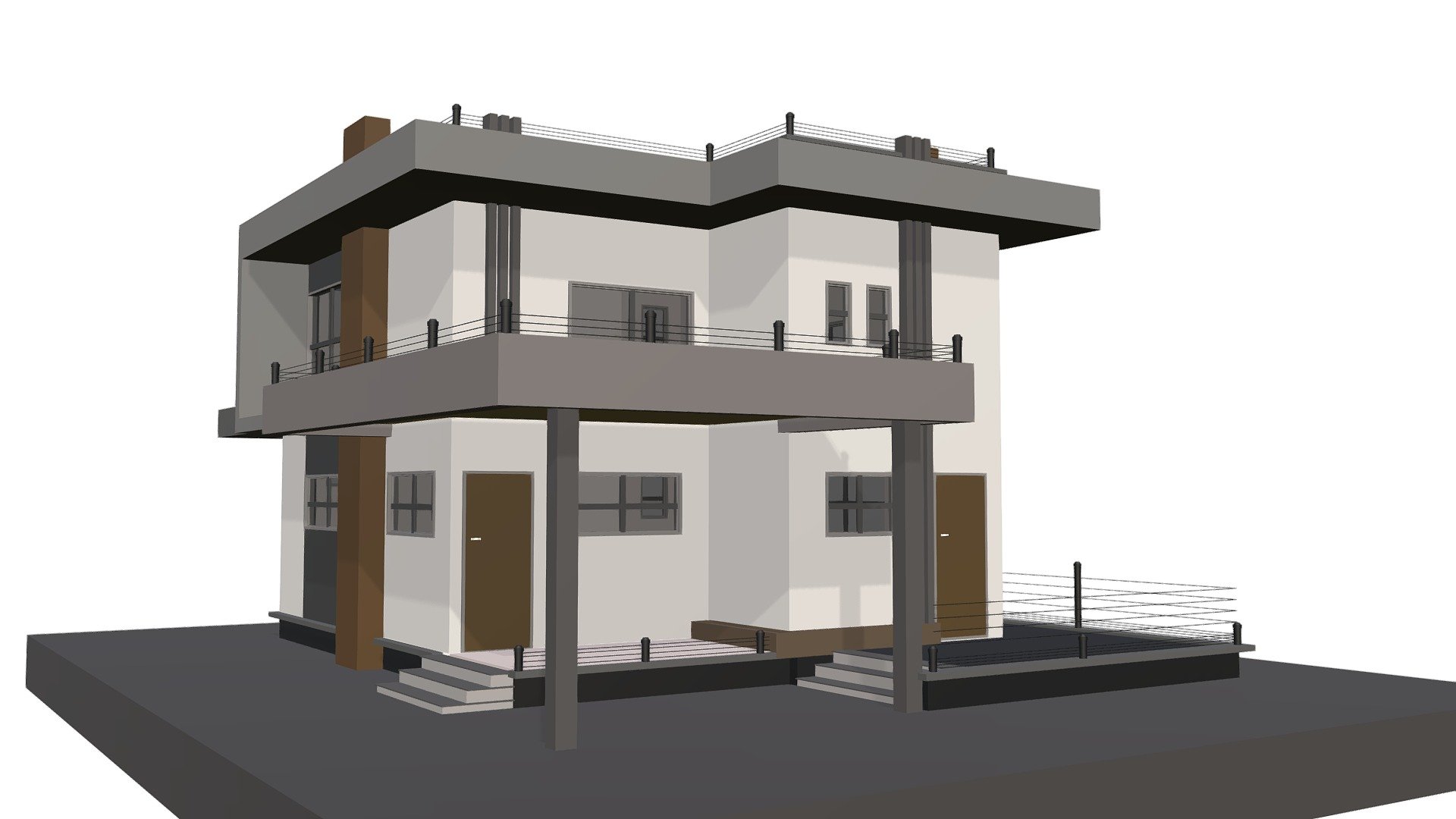 Modern luxury villa house building - Download Free 3D model by zigurat ...