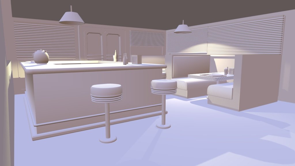 Retro Diner Restaurant - 3D model by Vivien Adamek (@pupi96) [dabb2b4 ...