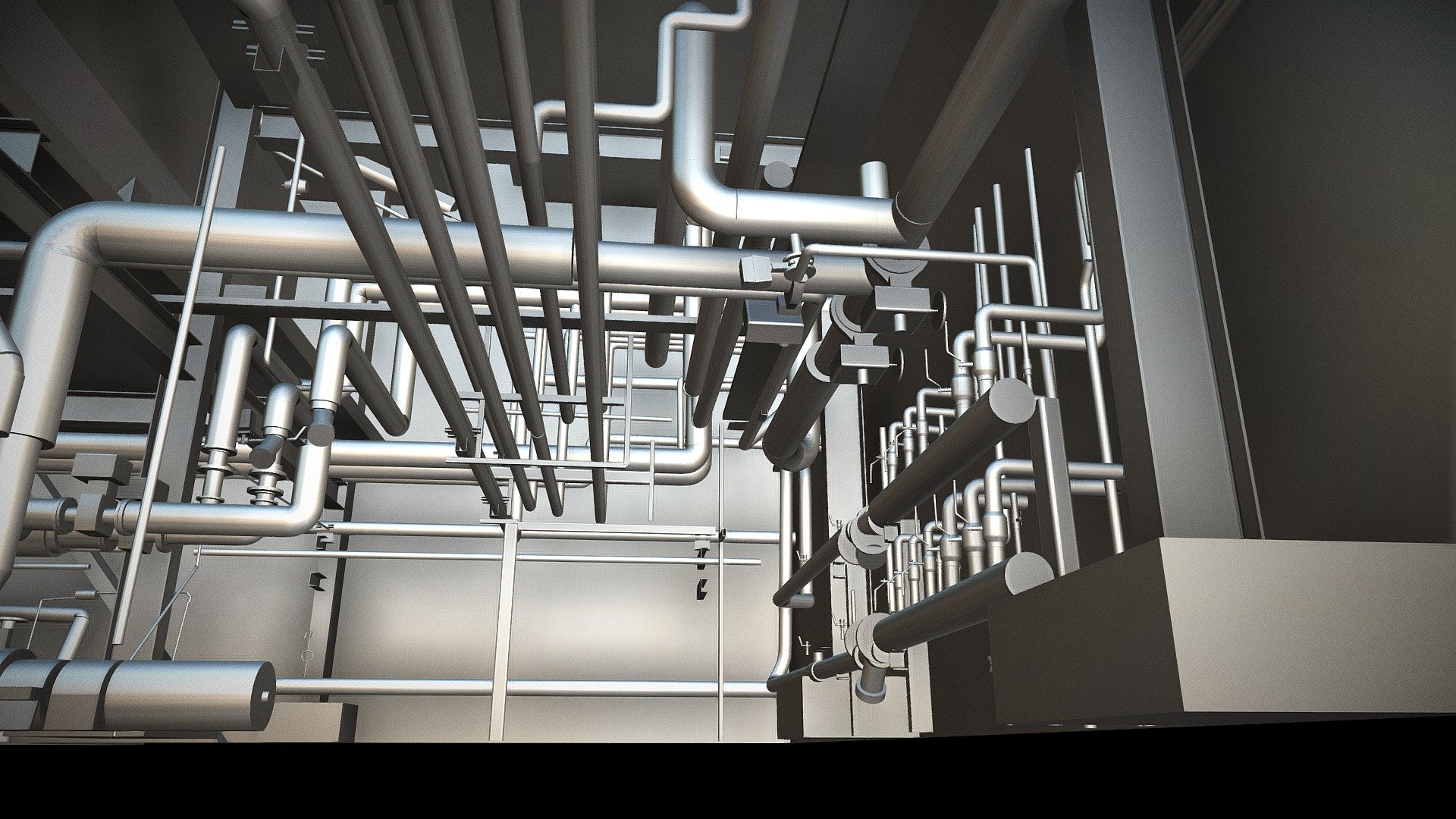 Revit model of a brewery based on point clouds - 3D model by dialogplus ...