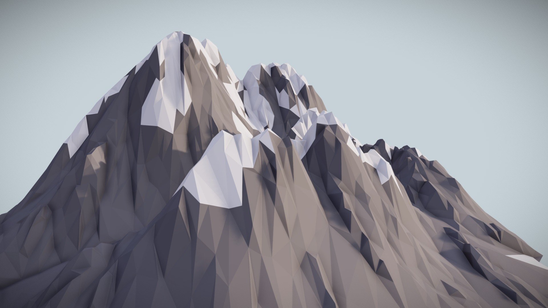 Low Poly Mountain Free - Download Free 3D model by Poly Craftsman (@lowpolyartwork) [dabda46 ...