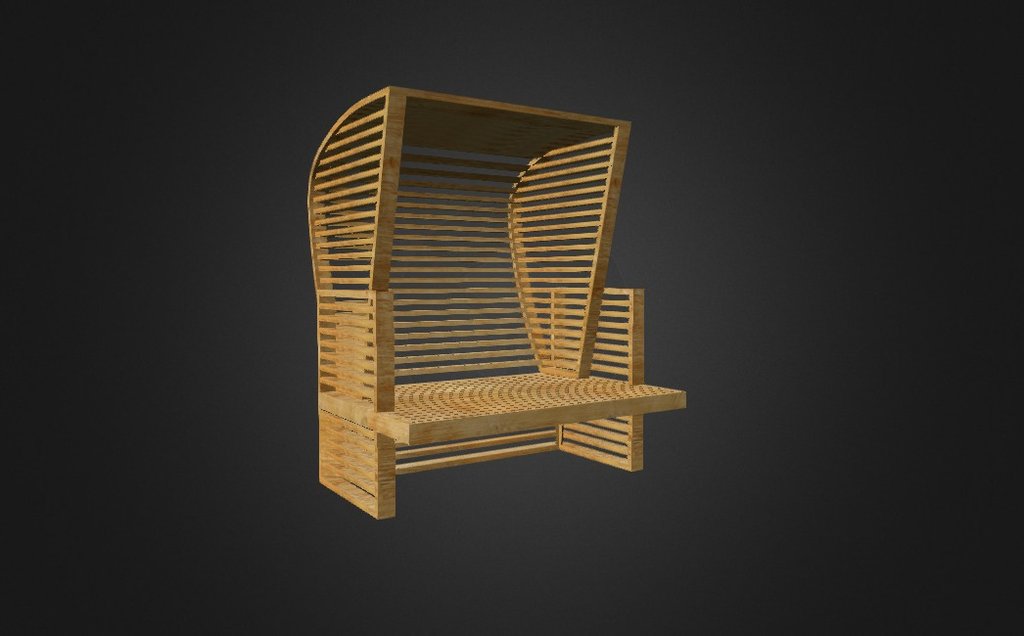 Strandkorb - 3D model by Robby (@freshdecember) [dabf69c] - Sketchfab