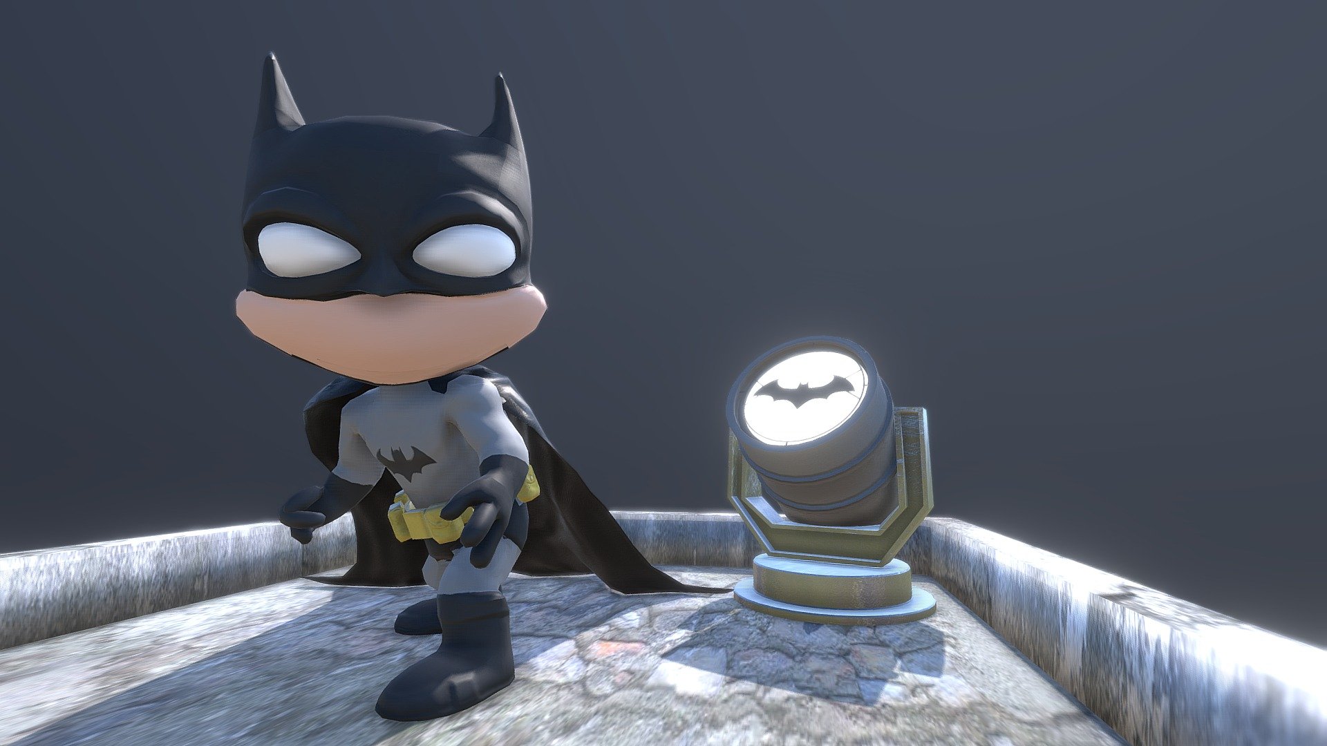 LOW-POLY - BATMAN for AR - 3D model by joseVG (@josevillotguisan ...