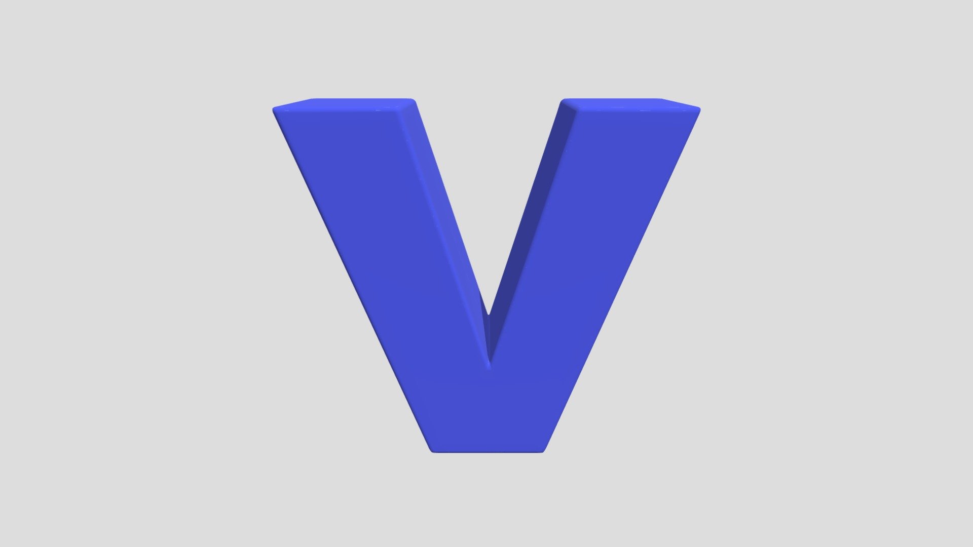 V Letter - Download Free 3D model by andre.arancibia [dac22aa] - Sketchfab