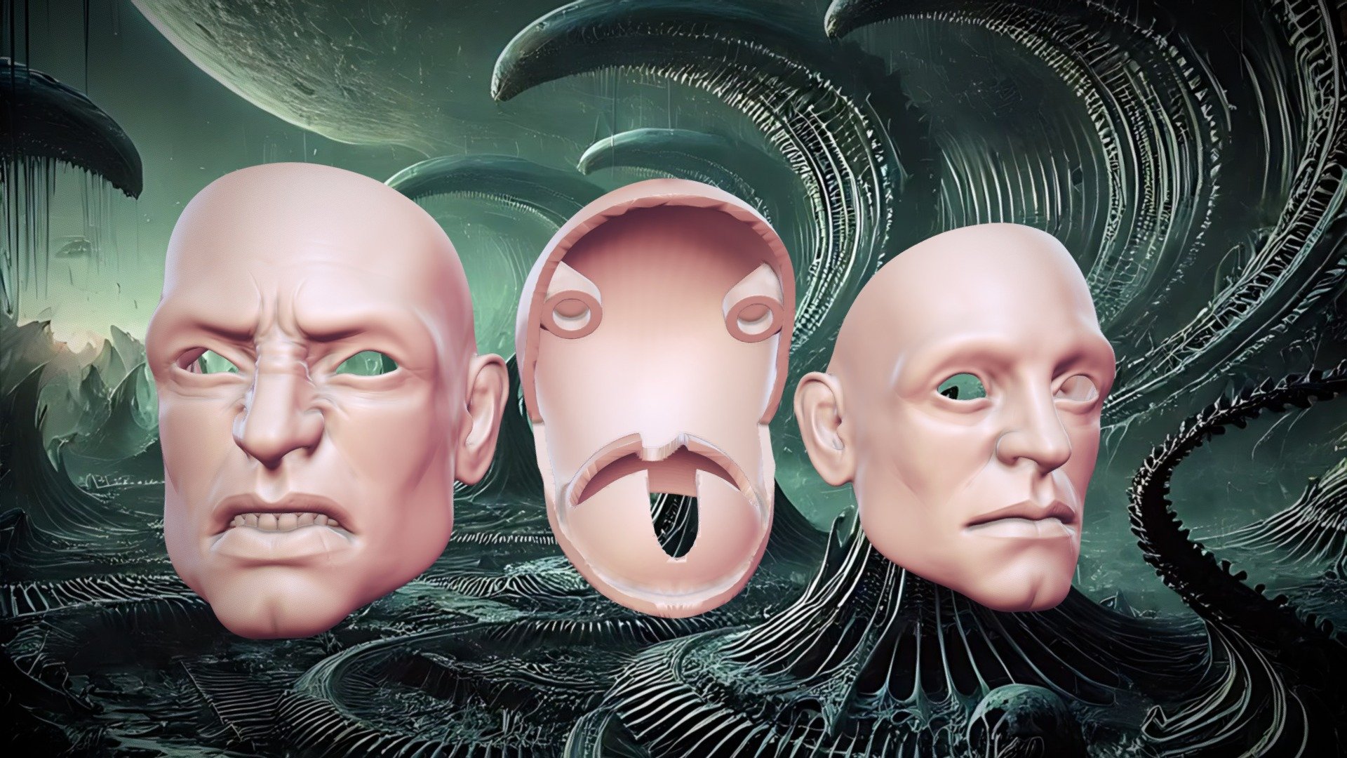 Bjd Head Caps Male magnetic - 3D model by Print3dburton ...