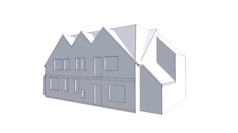 flat roof 1 - 3D model by fretwells [dac5ccf] - Sketchfab