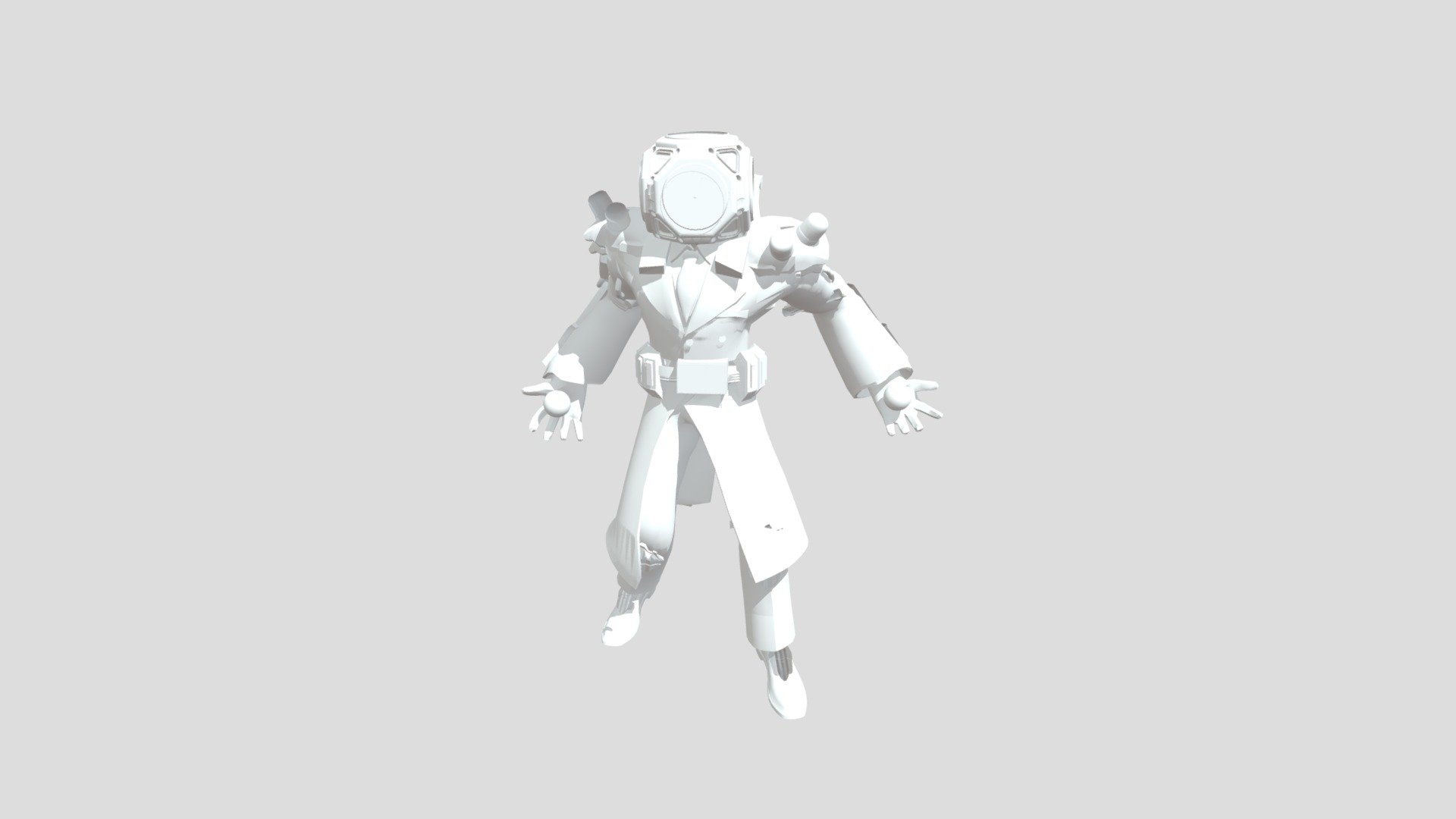 Future Clockman 2.0 - 3D model by Happyguy (@pich989836) [dac714f ...