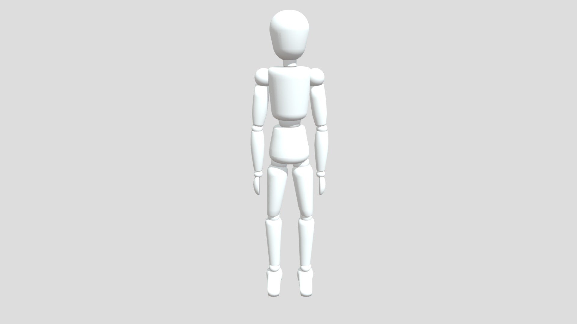 White mannequin - 3D model by Hana (@Vinerie) [dac7d86] - Sketchfab