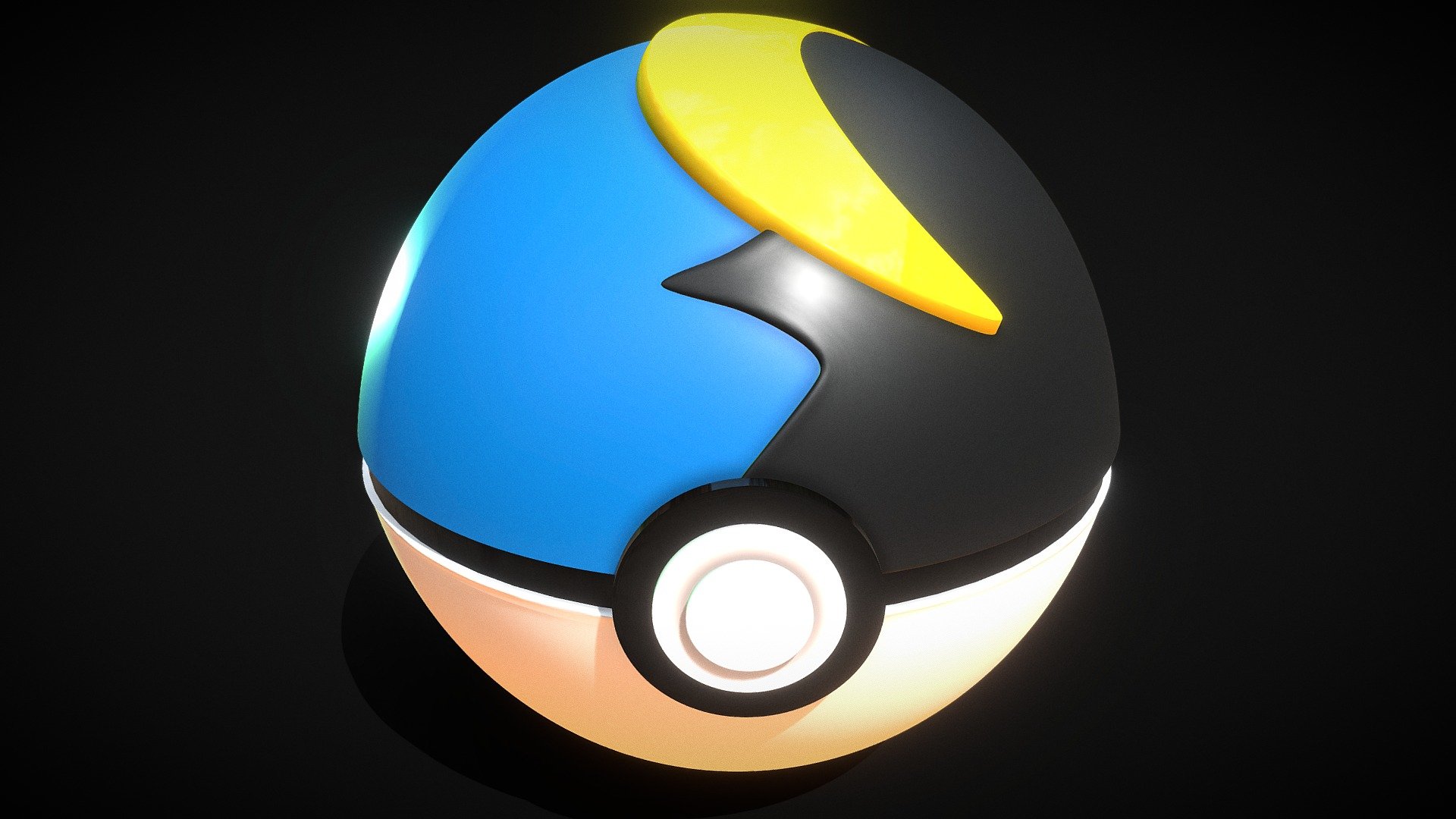 Pokeball Moon Ball 3D Model - Buy Royalty Free 3D model by Gabriel ...