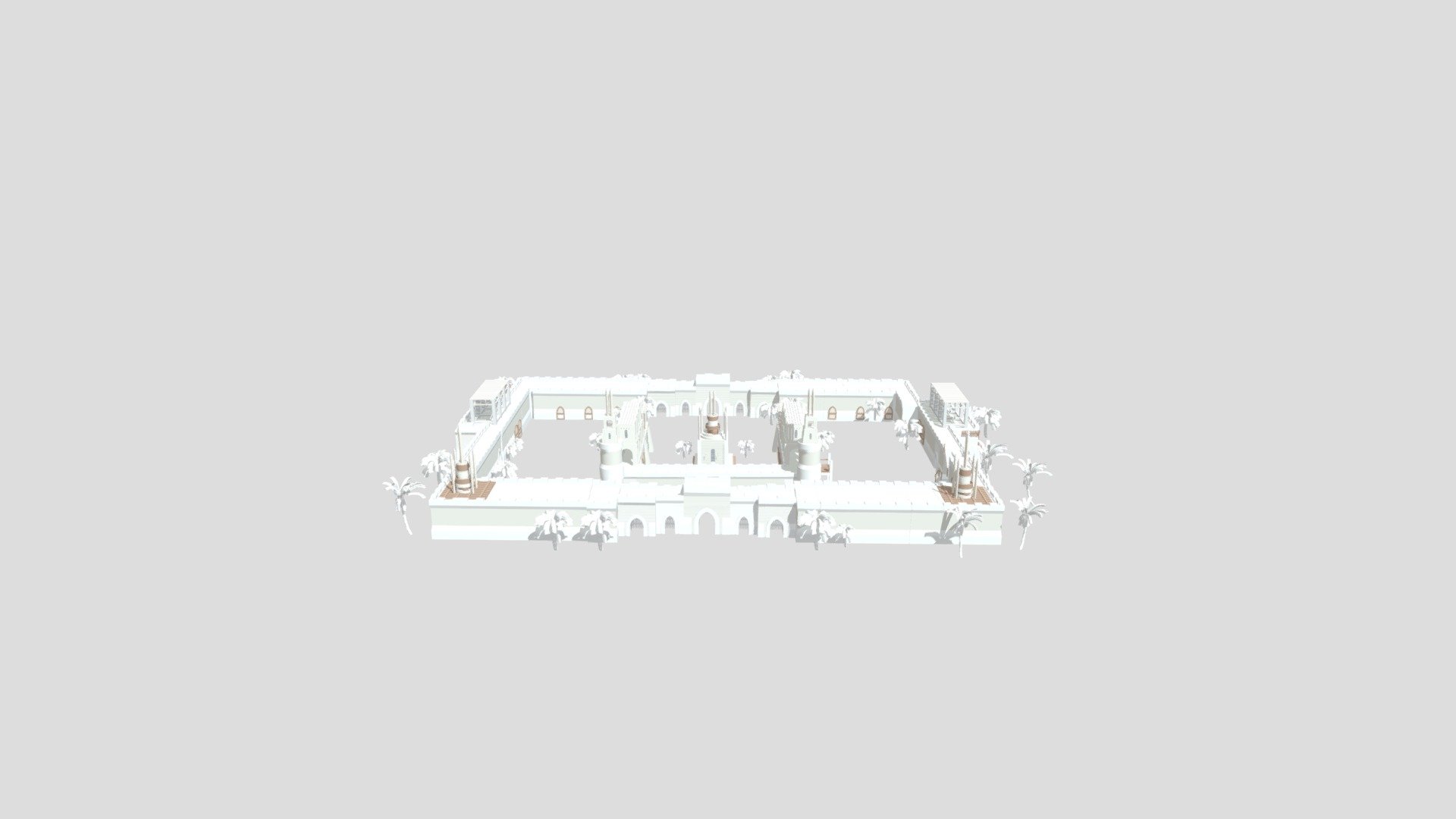 Arabian Castle - Download Free 3D model by Menna__ [daca6ea] - Sketchfab