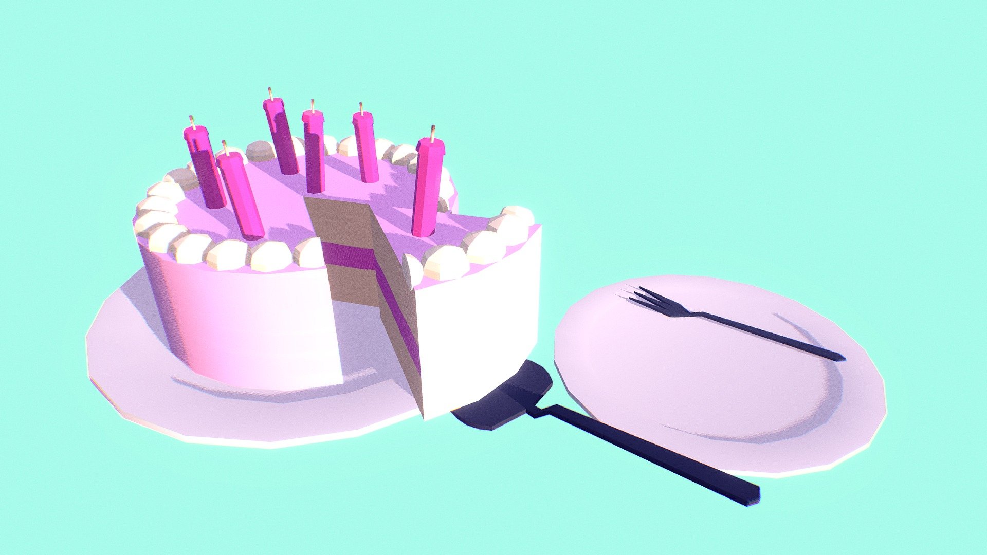 Cake - 3D model by jata-art [dacaae7] - Sketchfab