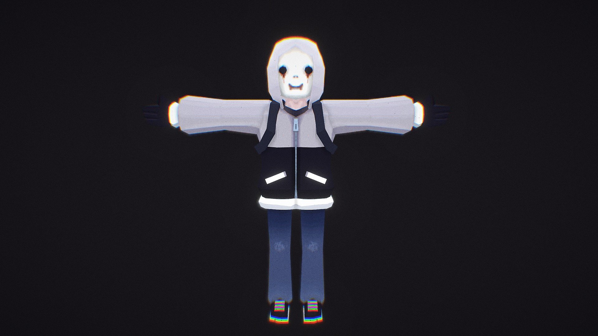 PSX Killer Psycho Maniac in mask - Download Free 3D model by VoxelBear ...