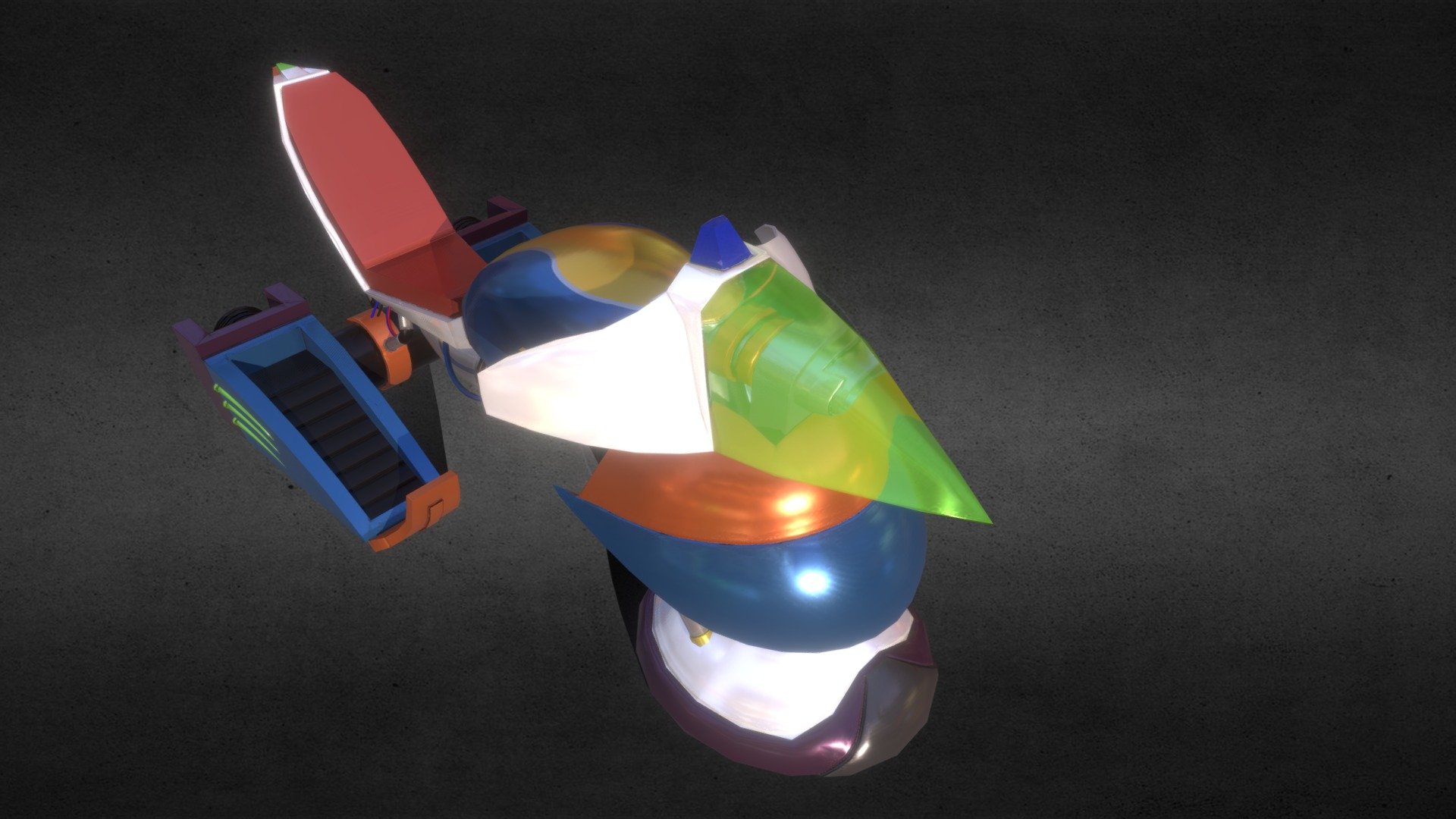 Ride Chaser - Mega Man - MID POLY - 3D model by skipcode [dacff3f ...