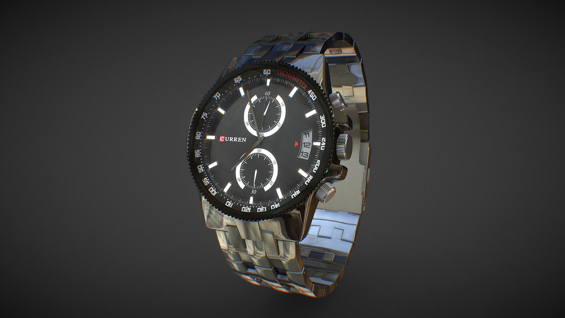 Curren Wrist Watch - 3D model by Aminur Rahman (@Aminurrahman) [dad15a7 ...