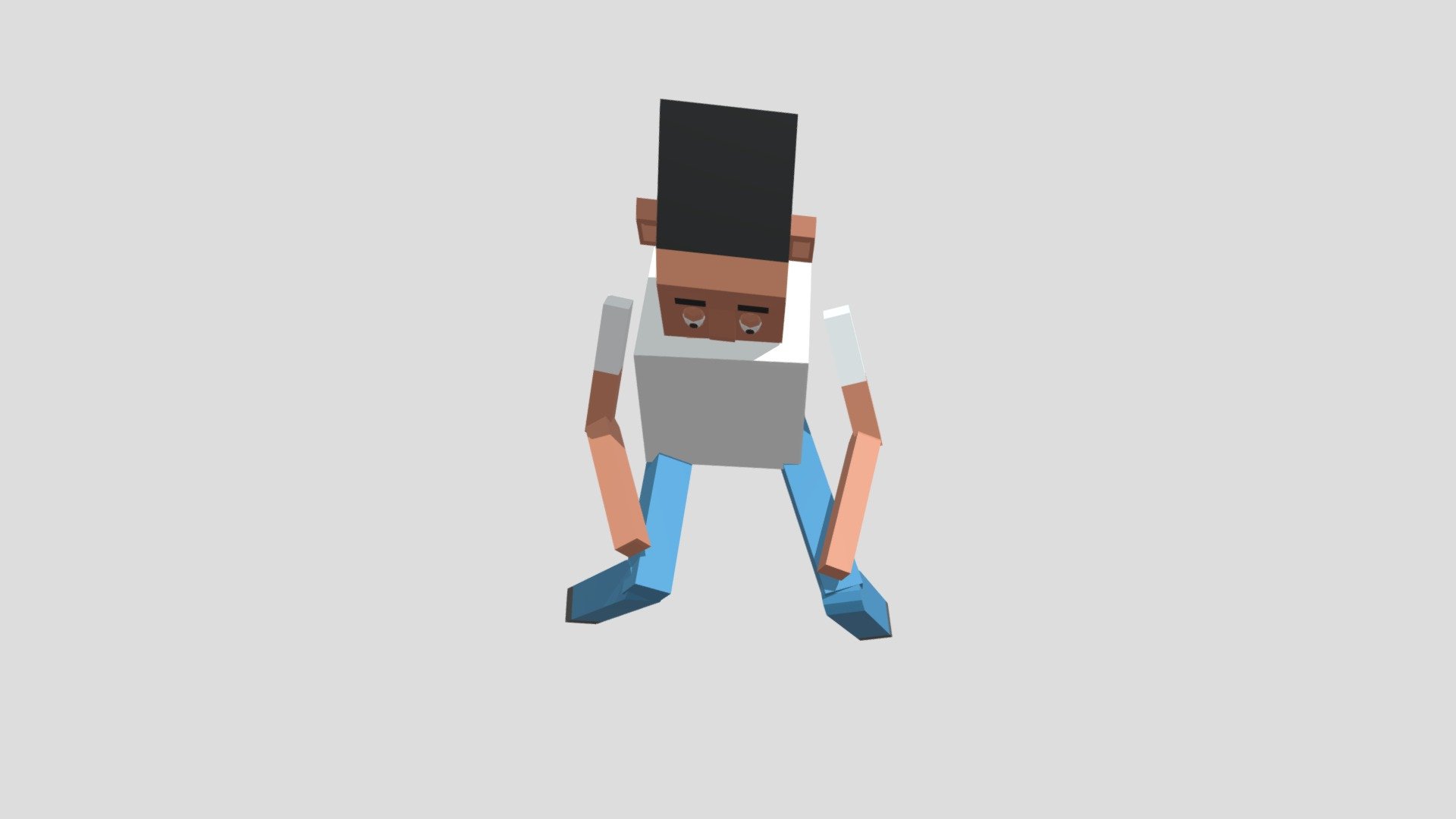 jenkat-pantingLester-BlokMan_Heirarchy_Rig (1) - 3D model by rad ...