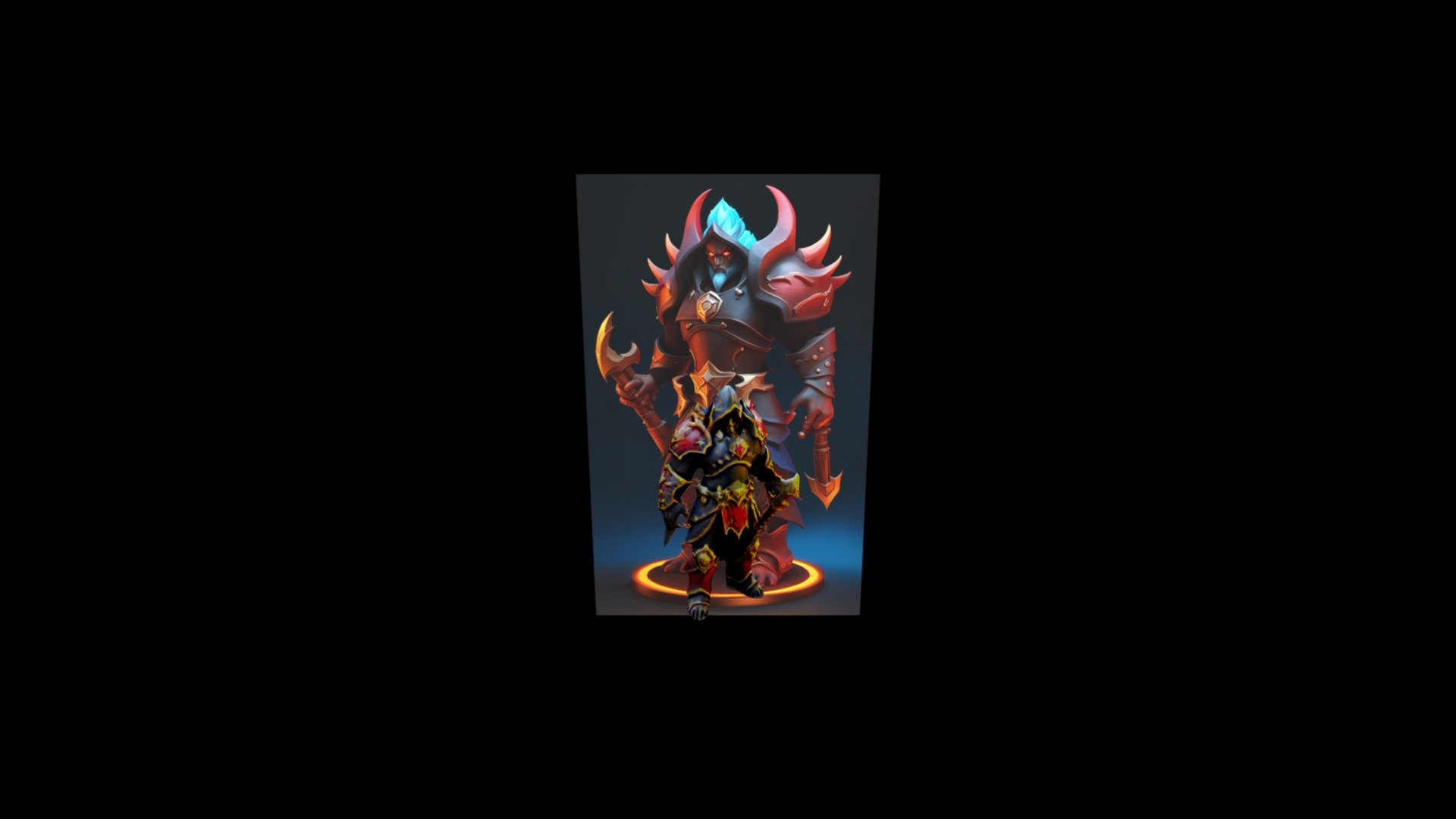 a cartoon character in armor This image is of a - Download Free 3D ...