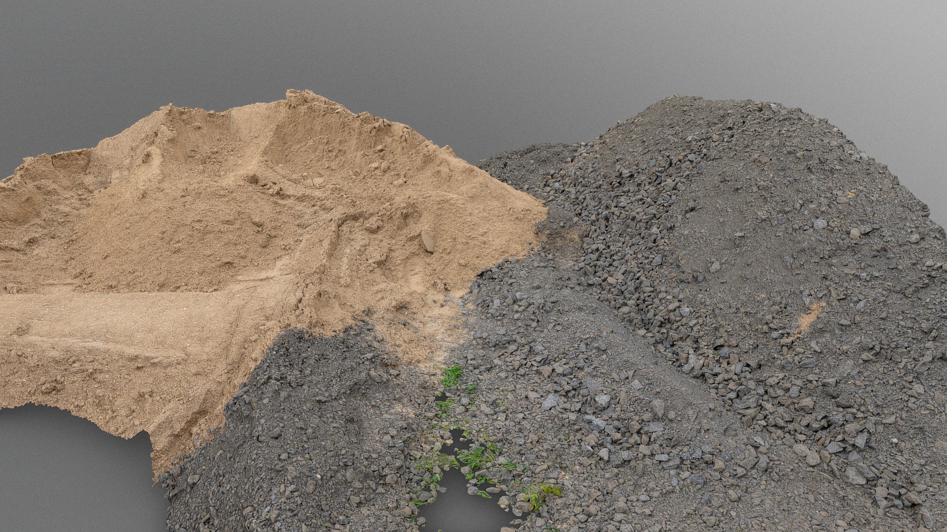 Double heap - sand and gravel - Buy Royalty Free 3D model by ...
