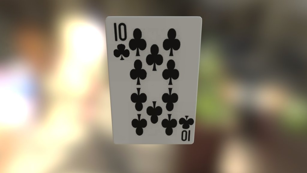 10 of Clubs Playing Card - Download Free 3D model by mas198462 [dad48ec ...