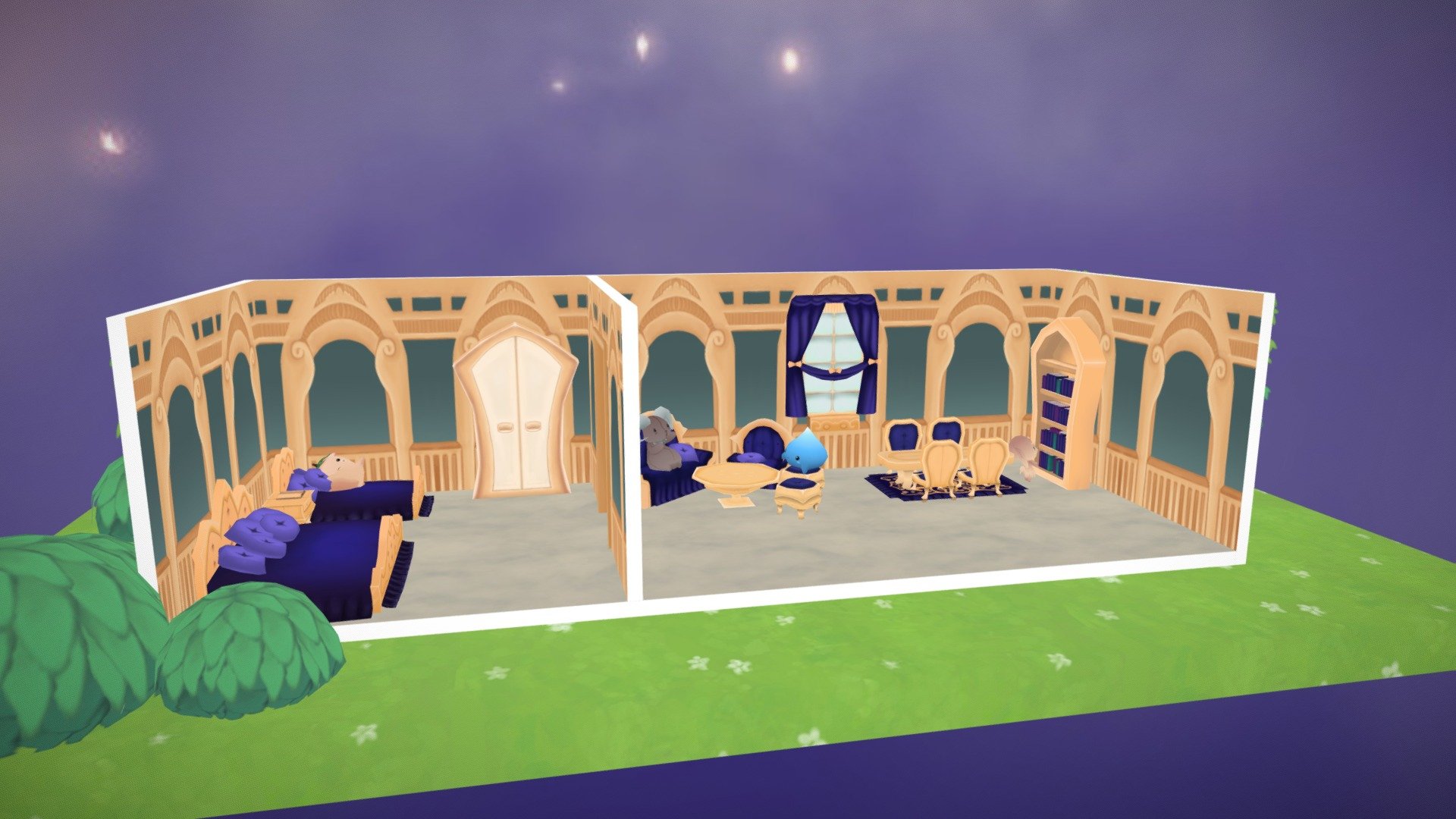 Royal Room Theme - 3D model by anyadomban [dad6a0c] - Sketchfab