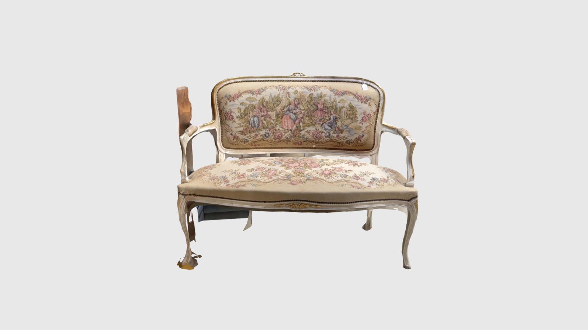 Antique Bench - Download Free 3D model by flightmaster177 [dad71ca ...