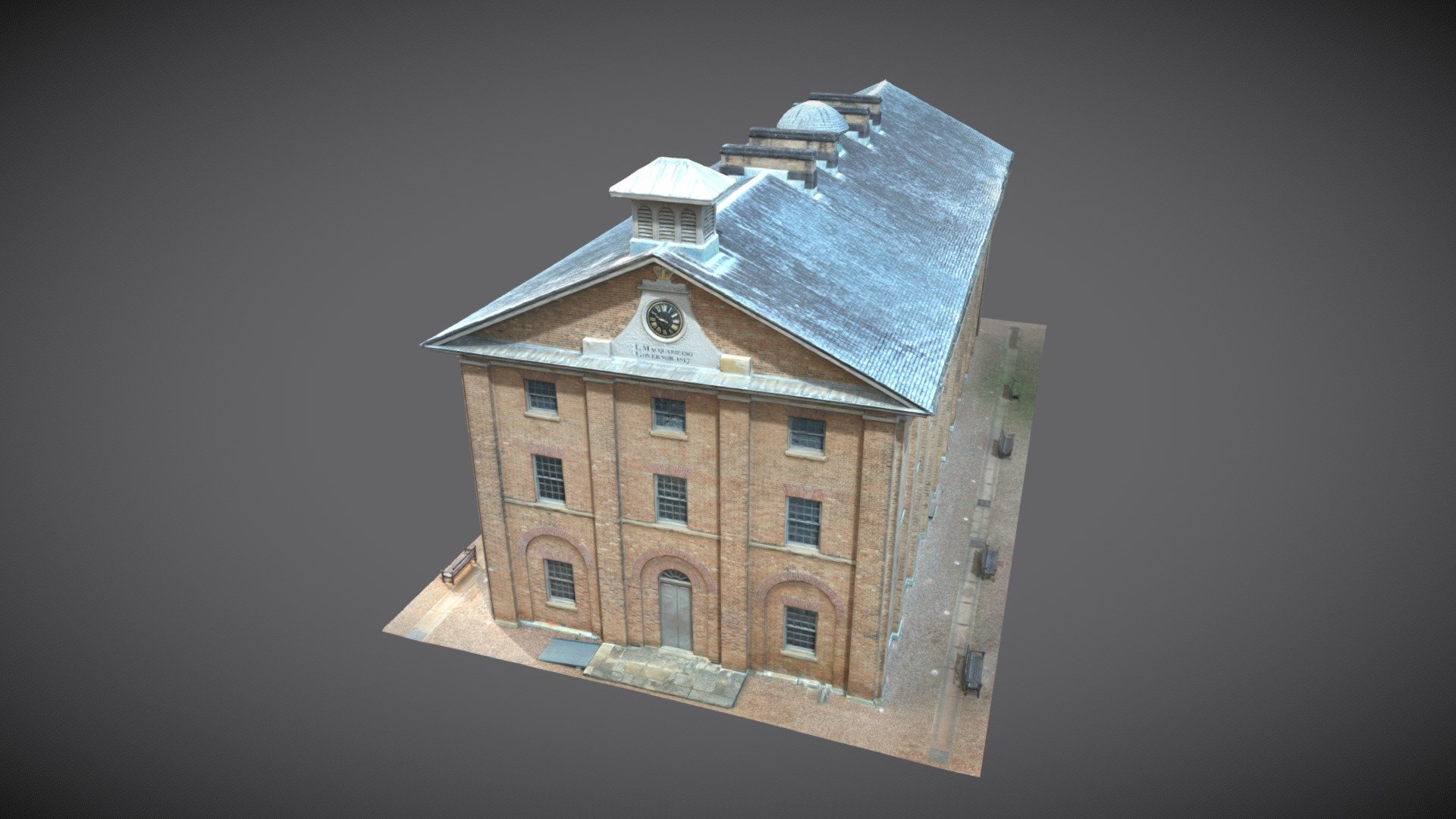 Hyde Park Barracks - main building - 3D model by Museums of History NSW ...