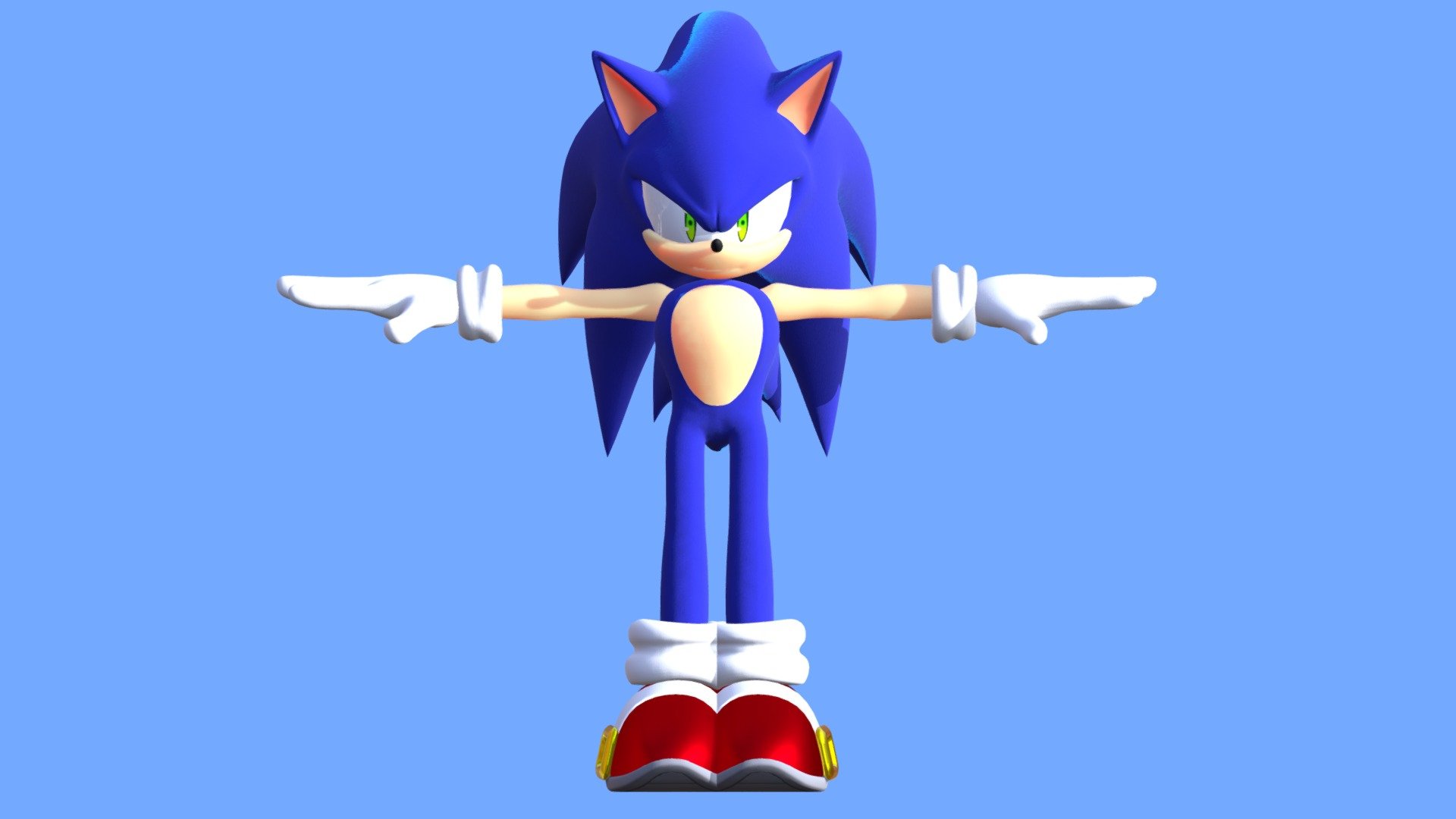 Sonic Adventure X Anime - Stylized Sonic - 3D model by UniverseXP ...