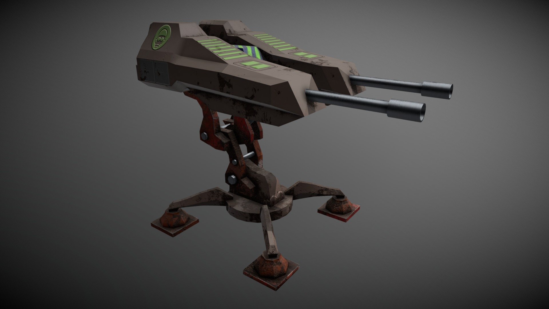 Floor Turret - 3D model by David Buchmiller (@dwbuchmiller) [dadd62b ...