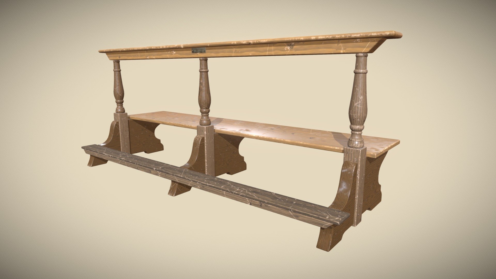 Church pew - Buy Royalty Free 3D model by Blenduffo [dae1547 ...