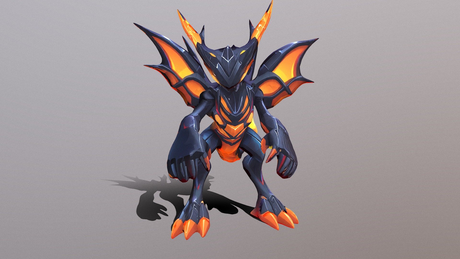 Fire Monster - Download Free 3D model by dartuchiwa [dae15e2] - Sketchfab
