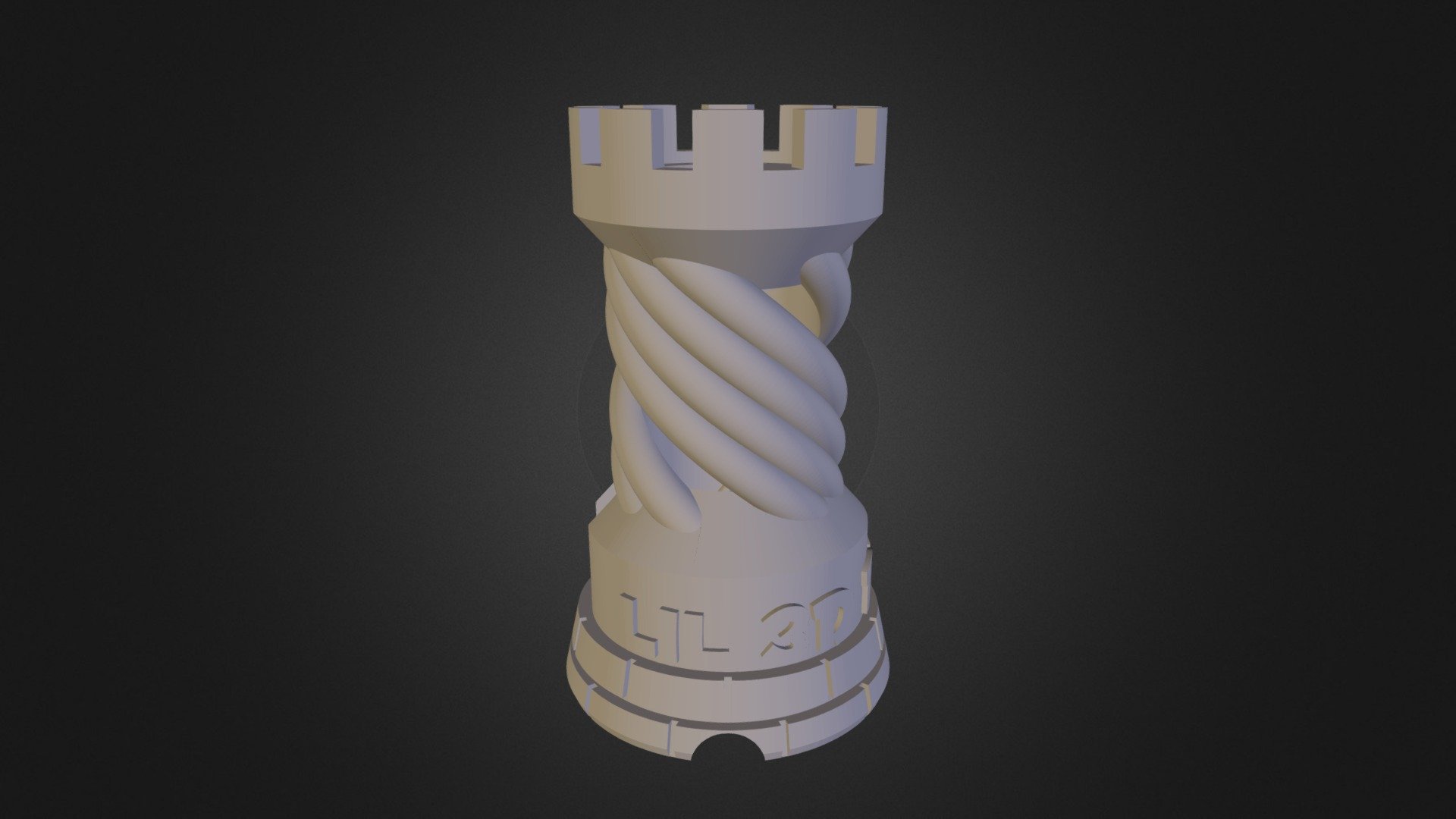 Test Print - Twisted Rook - 3D model by Lil 3D Printing (@lil3dprinting ...