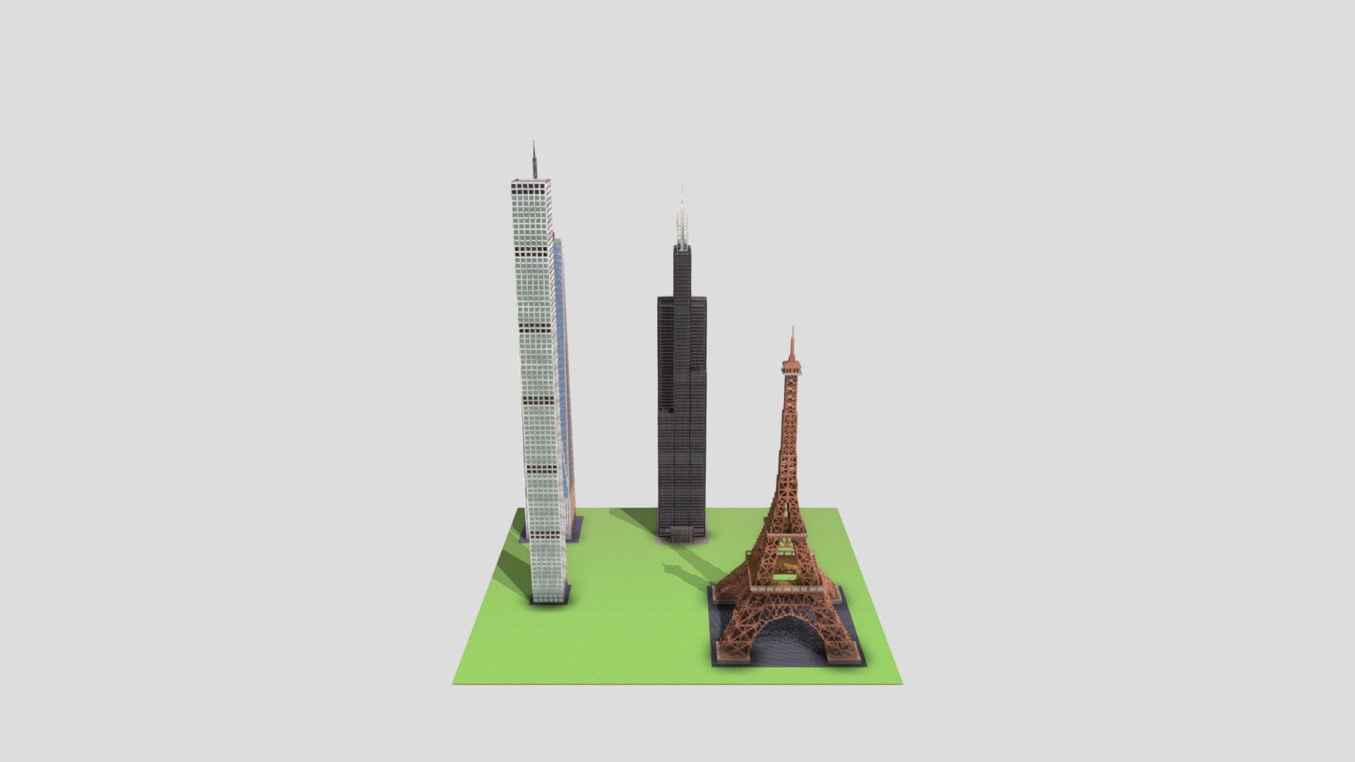 Skyscrapers - 3D model by oleksandryehorov [dae9935] - Sketchfab