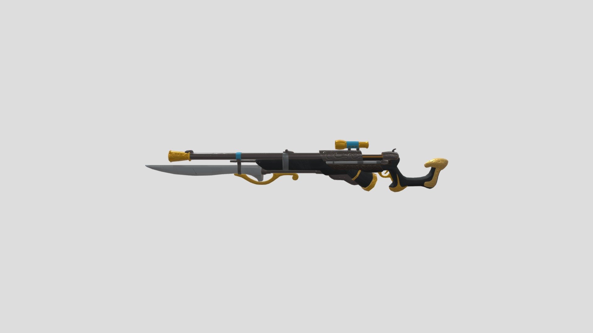 Corsair Ana's rifle (Overwatch) - Download Free 3D model by IoneA ...
