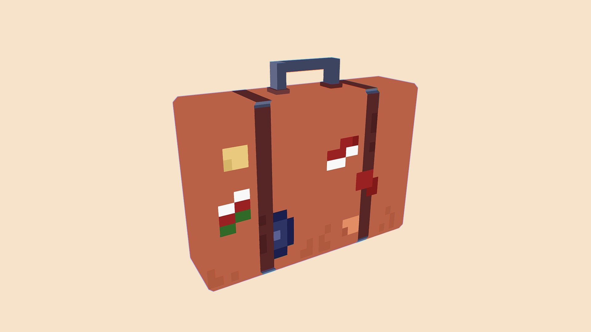 Pixelart Travel Briefcase - Download Free 3D model by Anggo Ari Wibowo ...