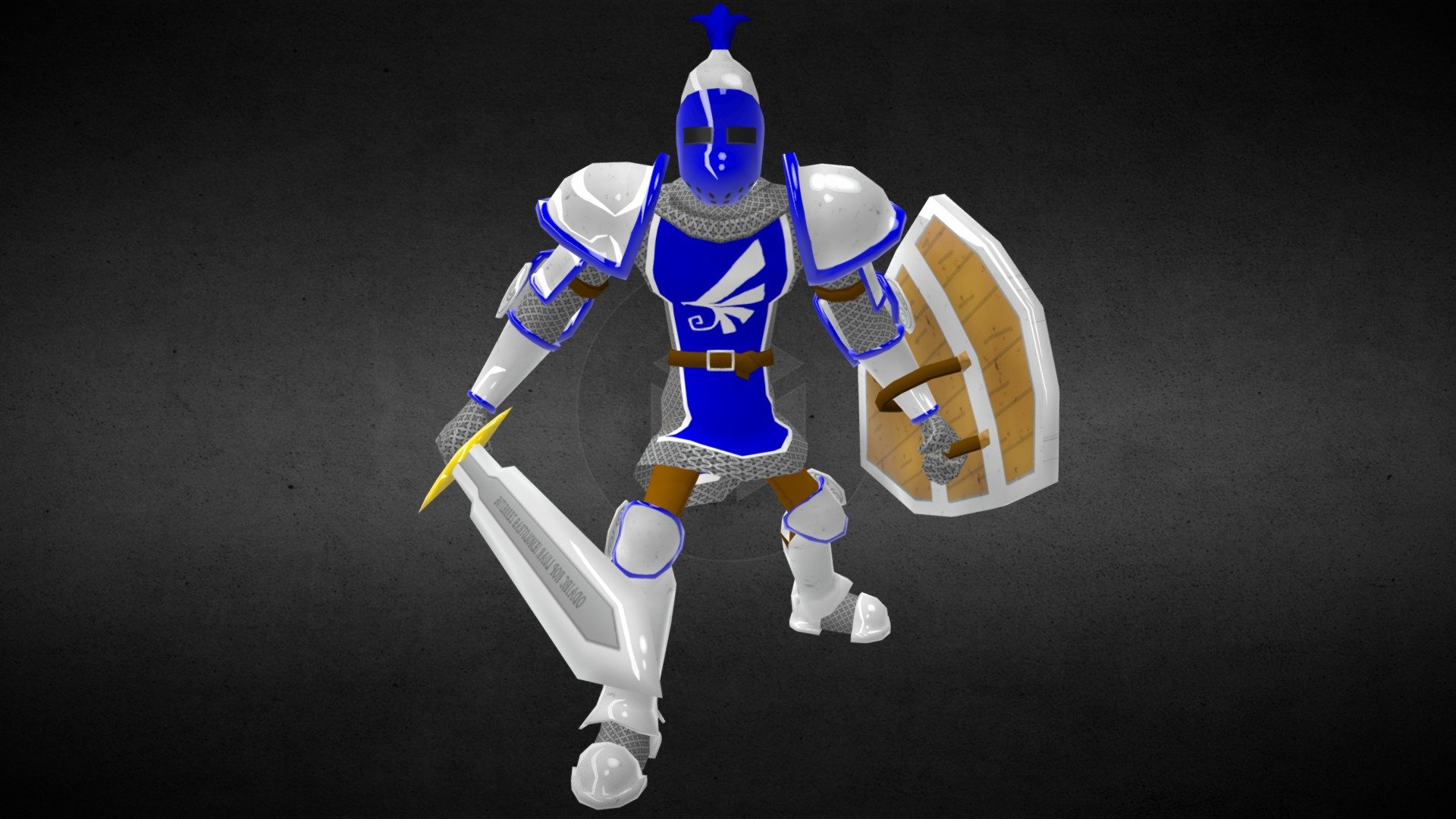 Blue Knight 2 - 3D model by Raul B. Gutierrez (@RaulBartolomeiGutierrez ...