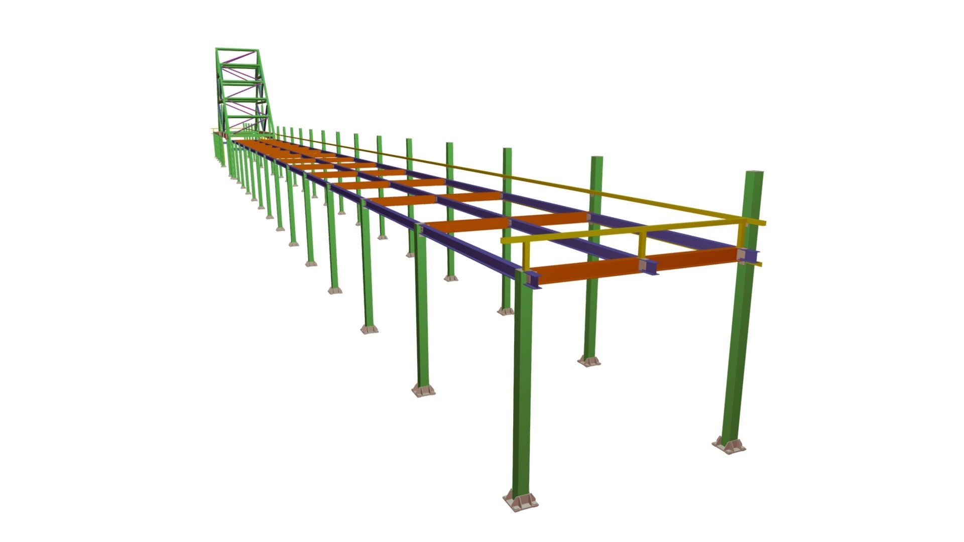 Рекламная группа и навесы ТЦ Леруа Мерлен - 3D model by lukarinvest ...