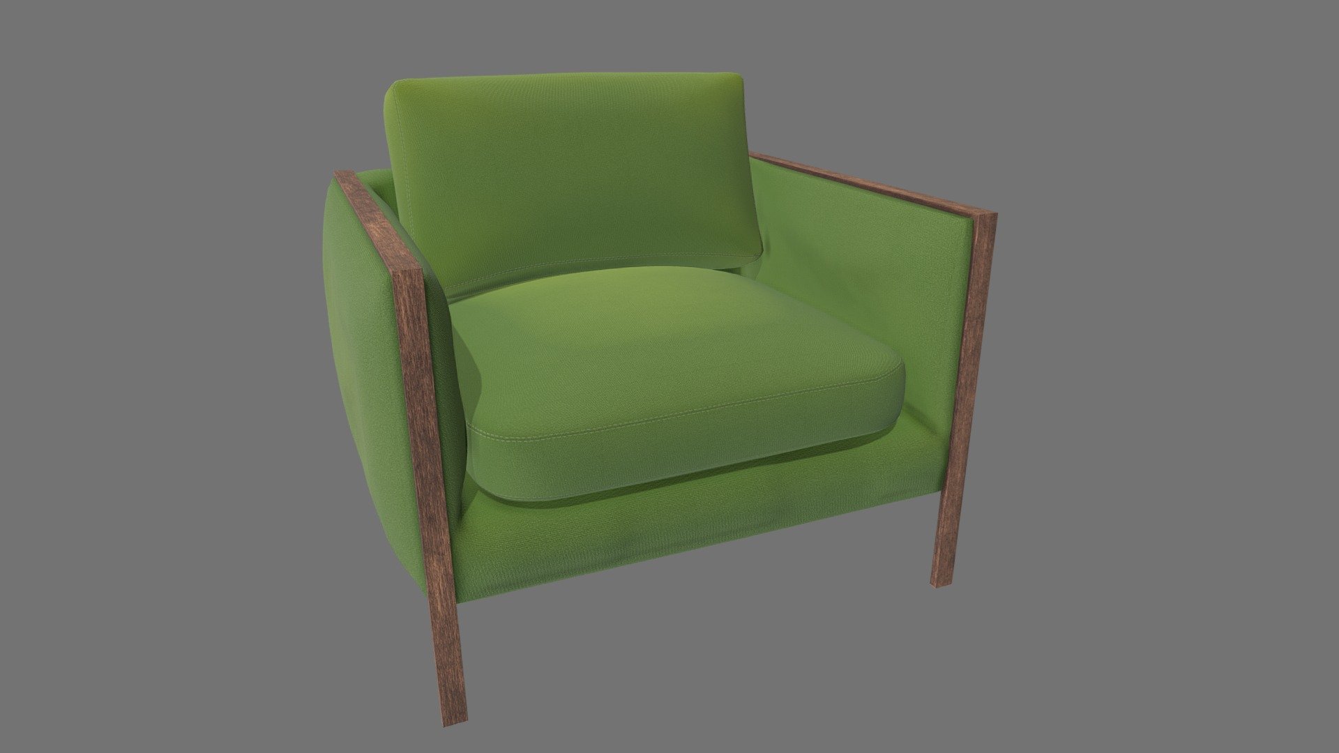 Velvet Individual Sofa - Download Free 3D model by lauti.ramos [daf18a4 ...