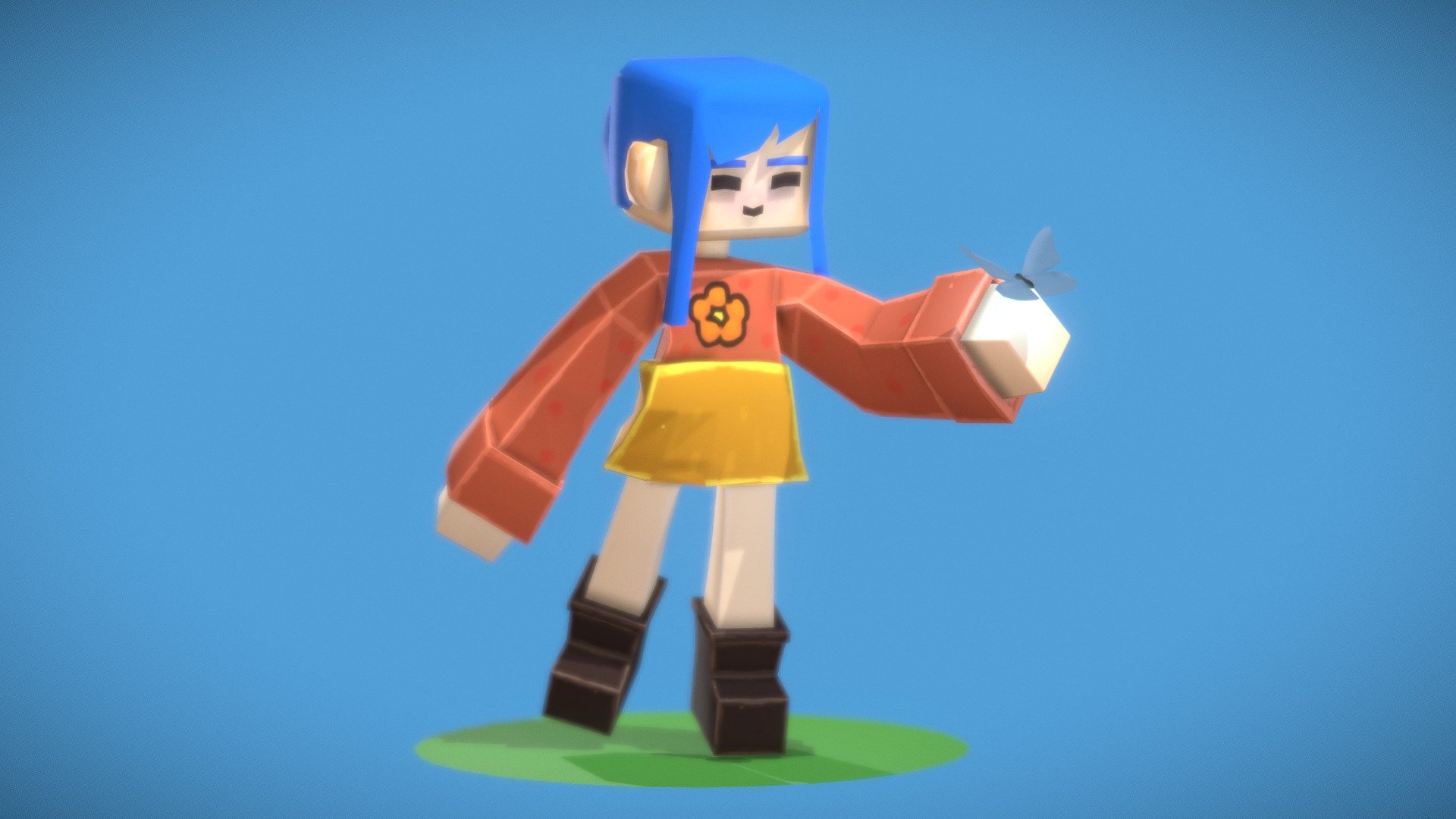 "butterfly" Low Poly - 3D model by magicwendric [daf276c] - Sketchfab