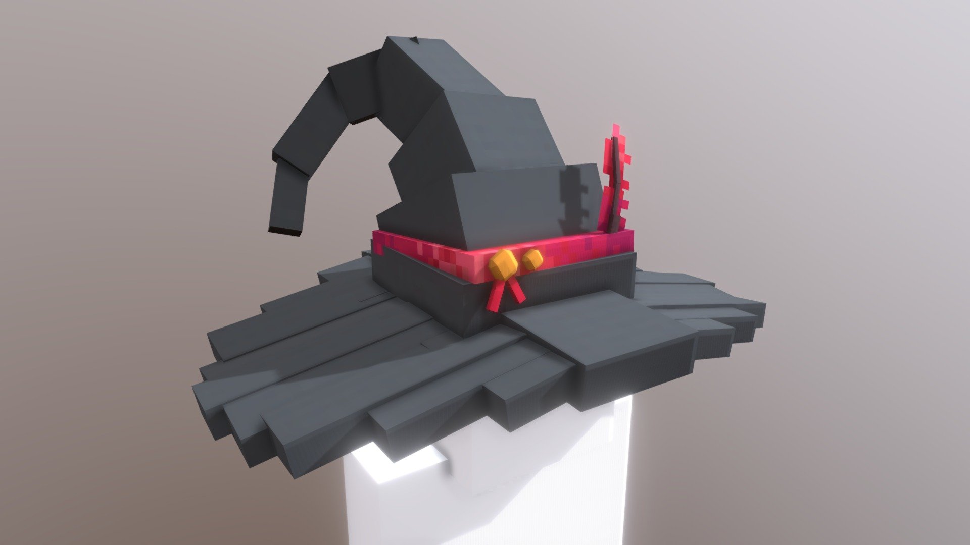 Witch hat block bench Model for minecraft - 3D model by FayeTale ...