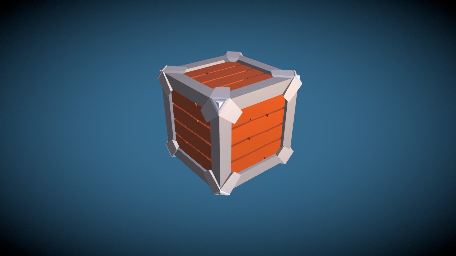 Caja low poly realizada en blender low poly box - 3D model by Lafayet ...