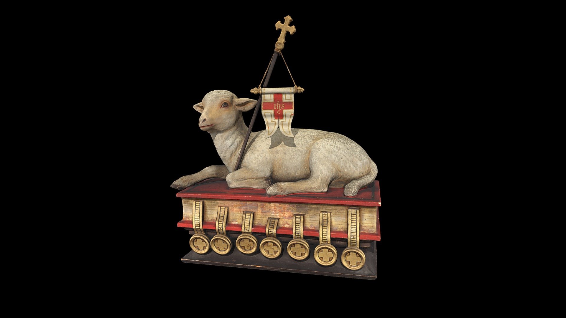 Paschal Lamb Reclining on Bible - 3D model by danderson4 [daf37b8 ...