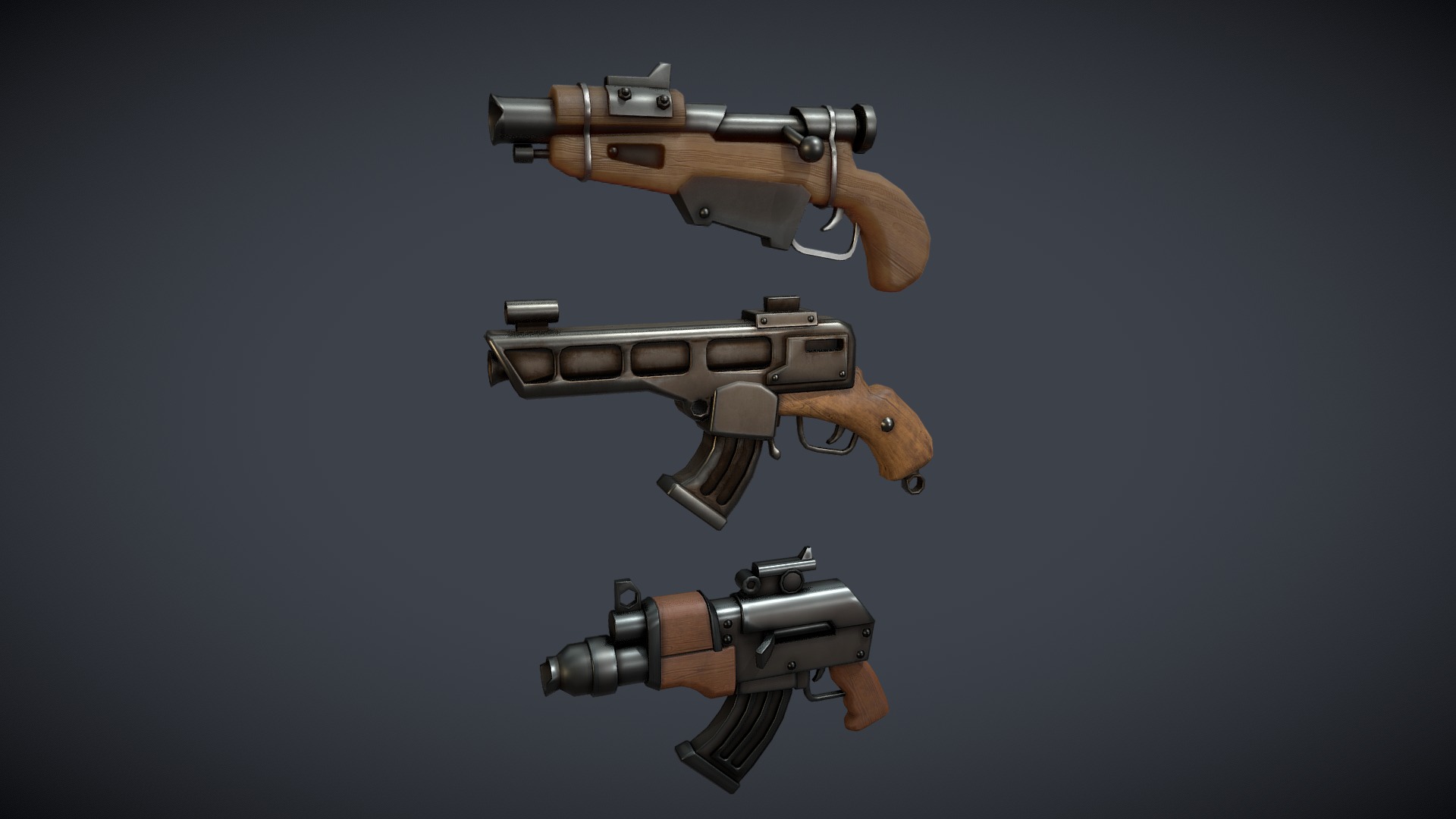 Squash Guns - 3D model by Lloyd Clasby (@Tawnytrash) [daf5b6e] - Sketchfab