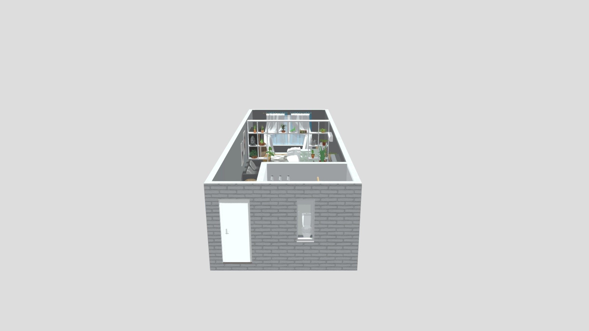 Furnished Studio Apartment - Download Free 3D model by Home Design 3D ...
